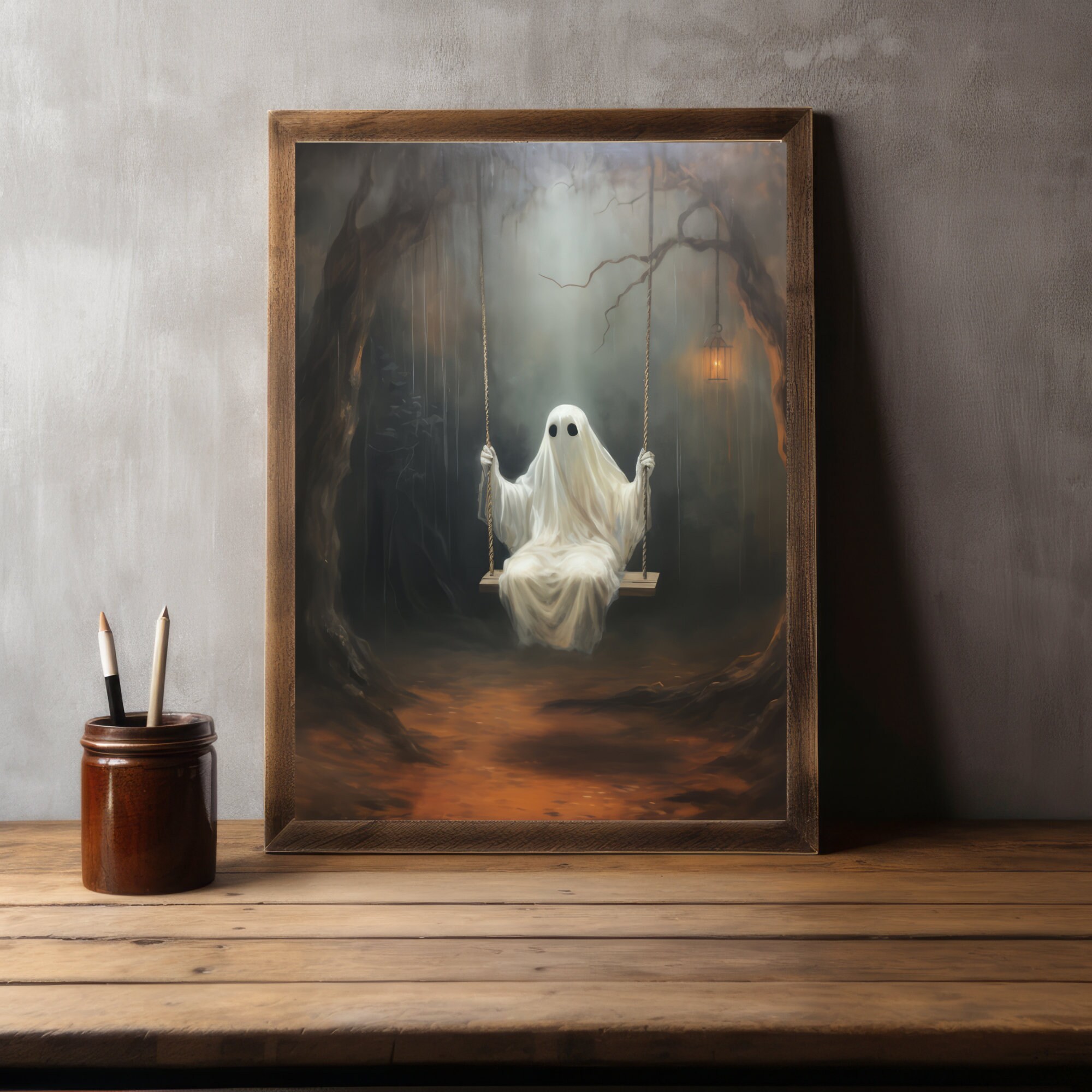 Ghost Swing in the Forest - Etsy
