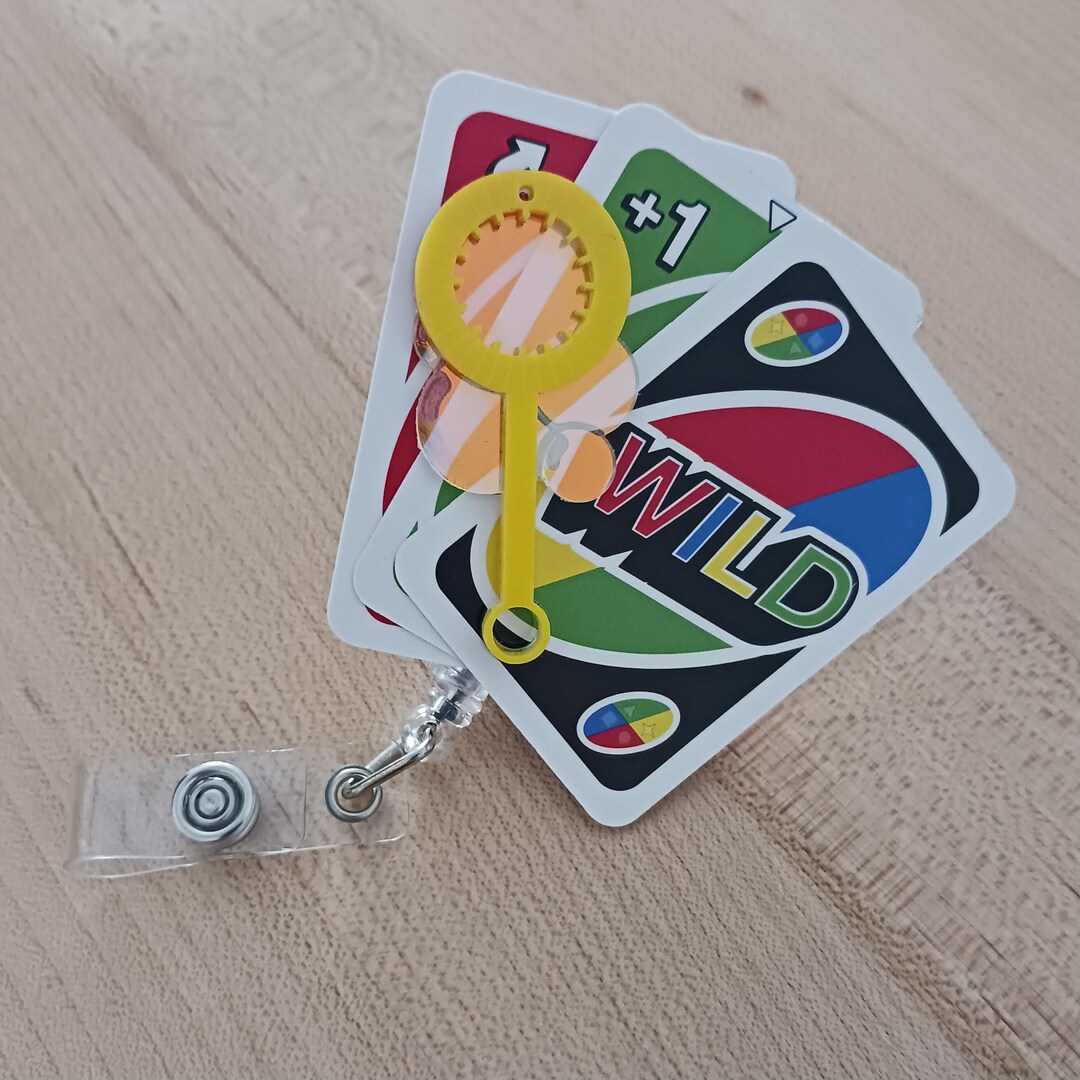 Child Life Uno Cards/bubble Wand Badge Reels - Etsy