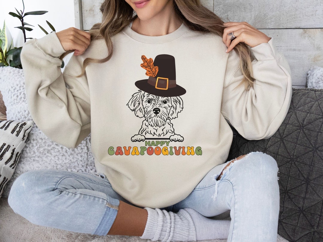 Cavapoo Thanksgiving Shirt, a Cavapoo Owners Gift, Cavapoo Mom ...