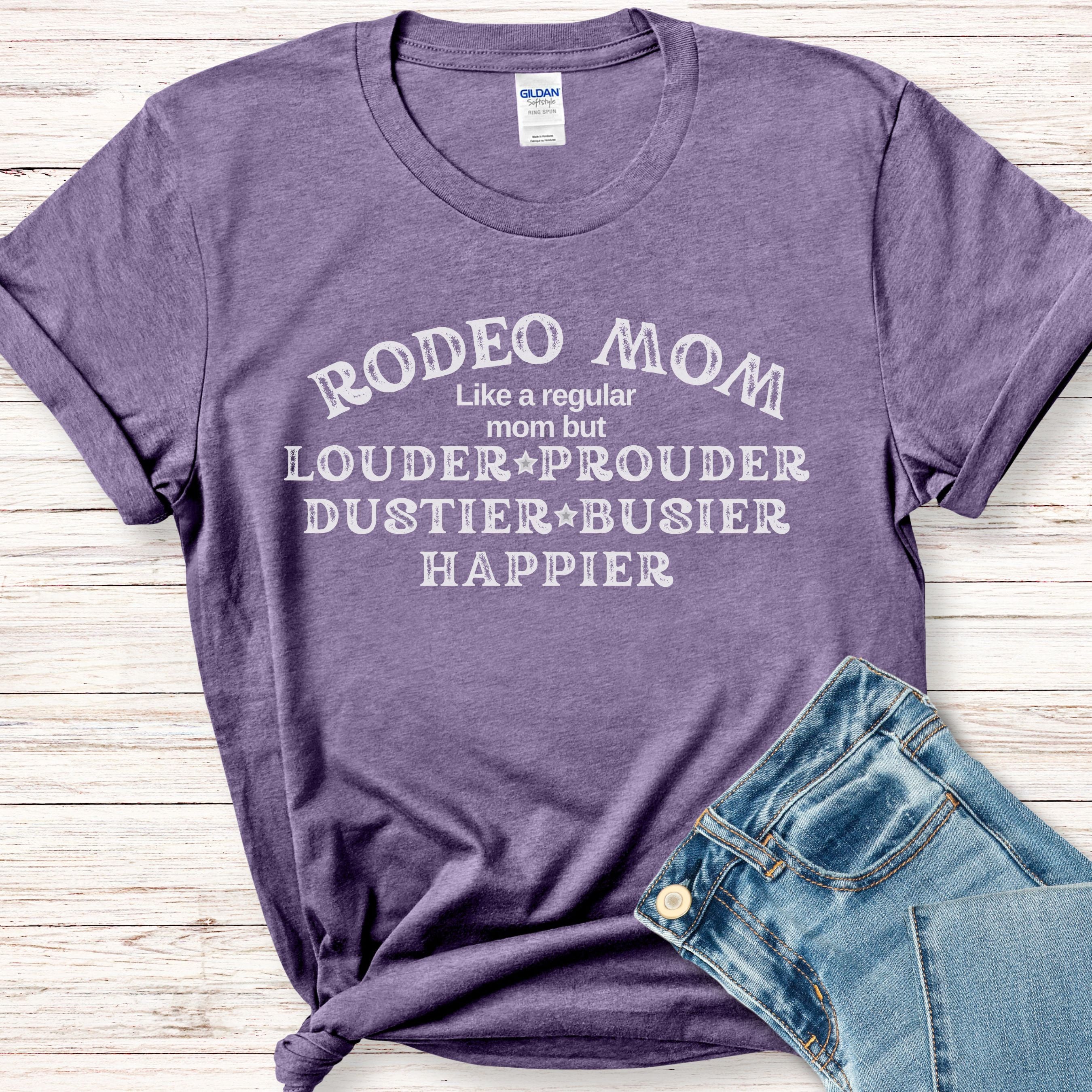 Barrel Racing Rodeo Mom Shirt, Rodeo Mom Tee Shirt, Cowgirl Mom Shirt ...