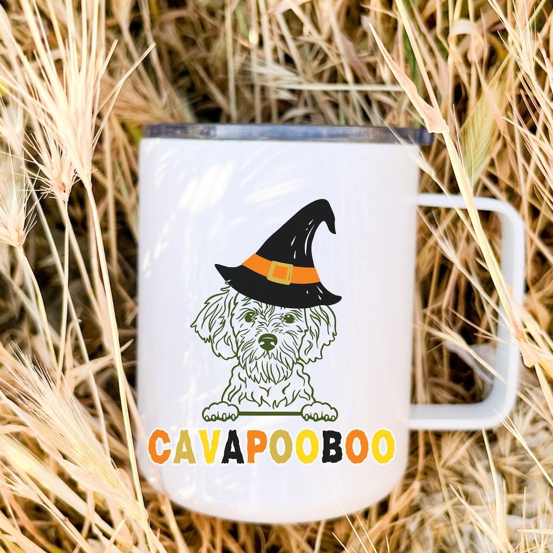 Cavapoo Coffee Cup Insulated 10oz Cavapoo Mug, Dog Mom Coffee Mug ...