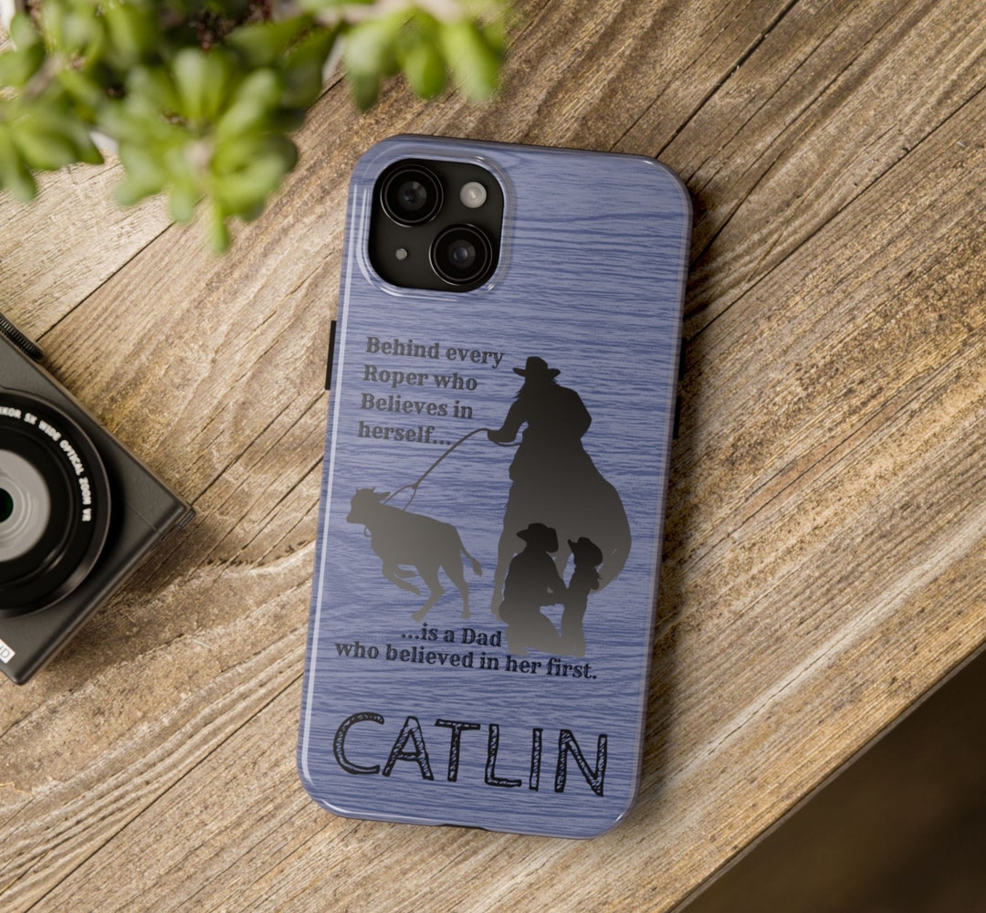 Breakaway Roping iPhone Case Personalized for a Dad or Cowgirl Daughter ...