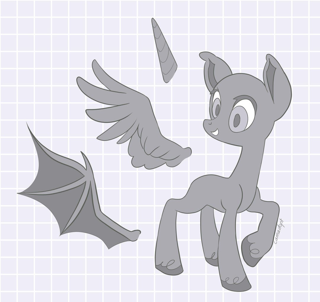 Mlp, My Little Pony, Base, Pony, Simple, for Adoptables - Etsy