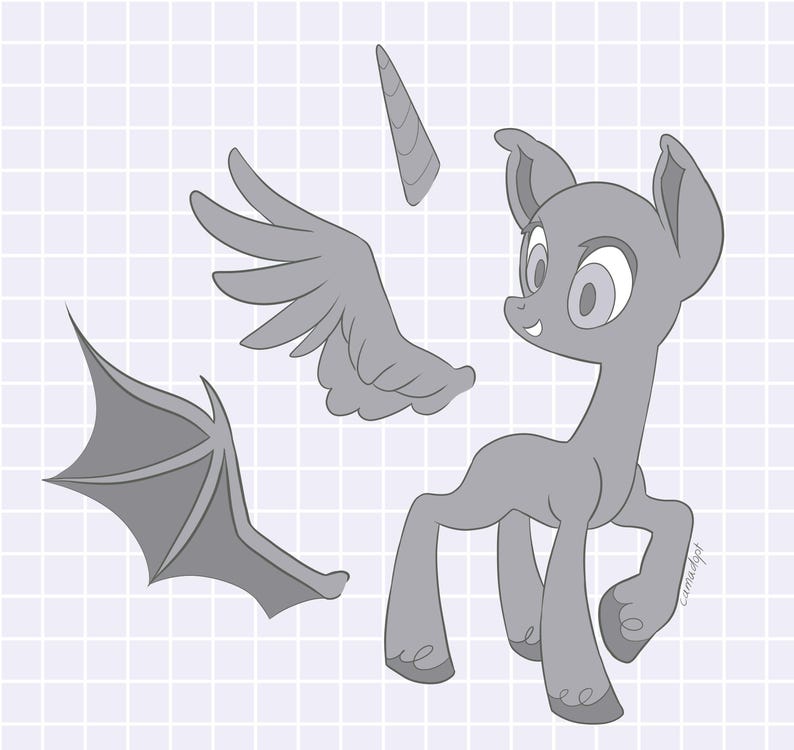 Mlp, My Little Pony, Base, Pony, Simple, for Adoptables - Etsy