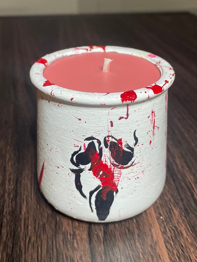 Ghostface Inspired Candle - Etsy