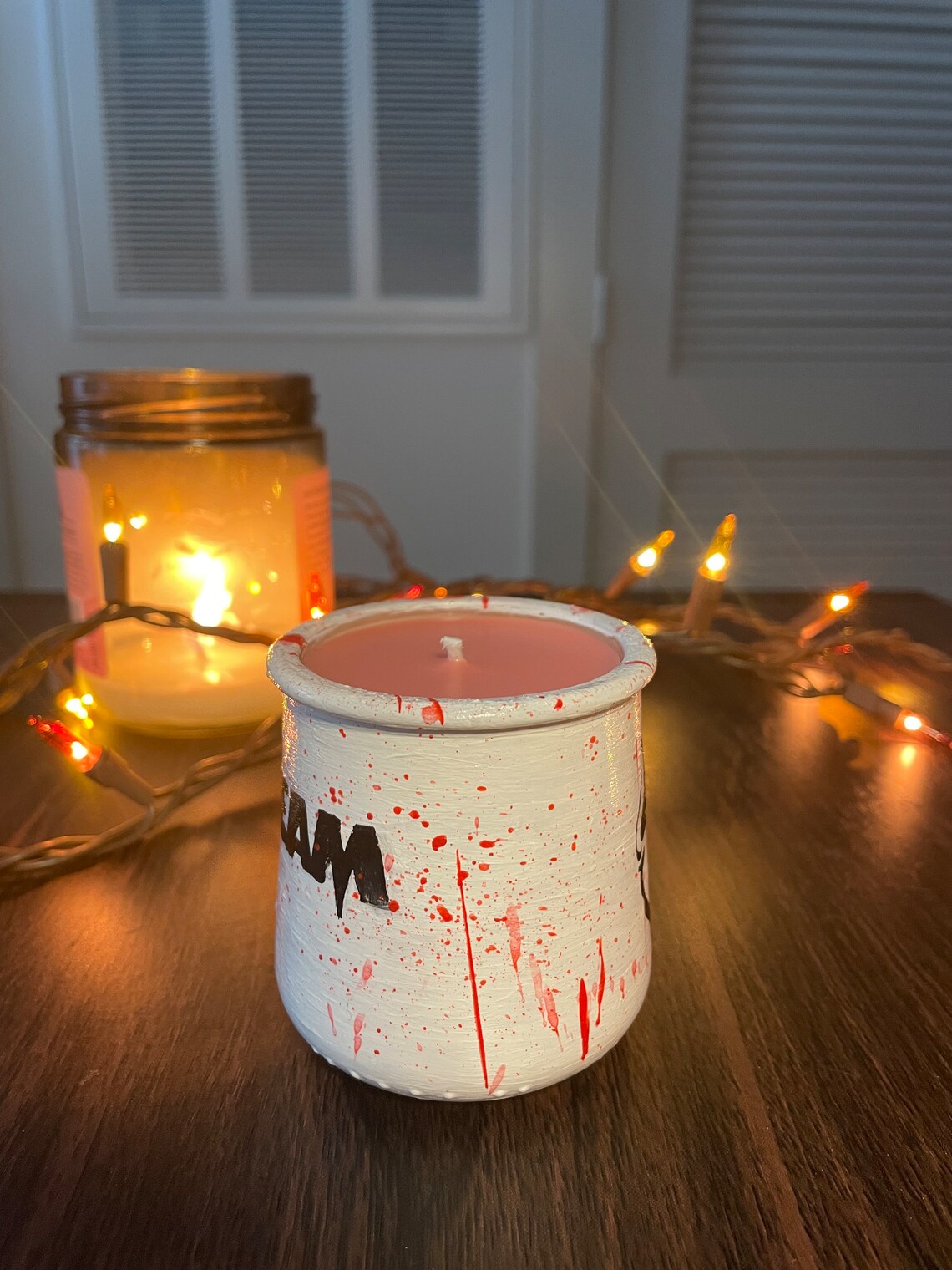 Ghostface Inspired Candle - Etsy