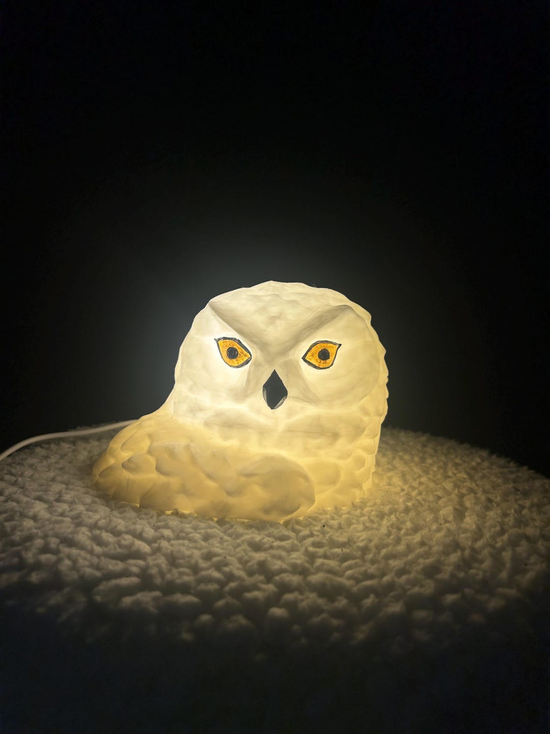 Snowy Owl Lamp - Etsy