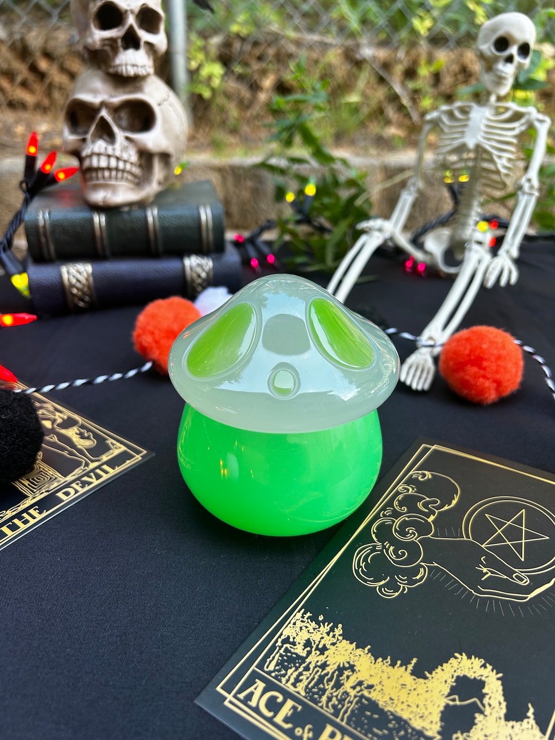 UV Color Change Mushroom Jar - Etsy
