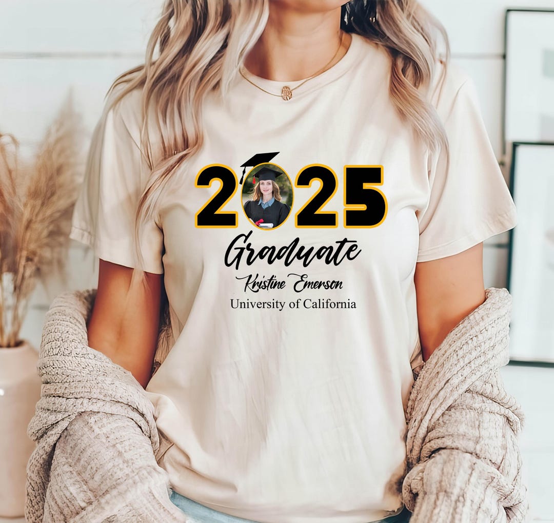 Custom Graduation 2025 Shirt, Graduation Photo Shirt, Proud of Graduate ...