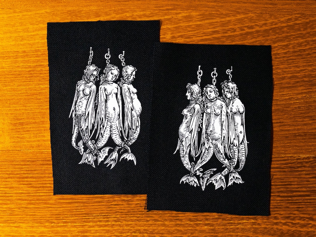 Captured Sirens After Albrecht Dürer. Hanging Mermaids or Nymphs ...