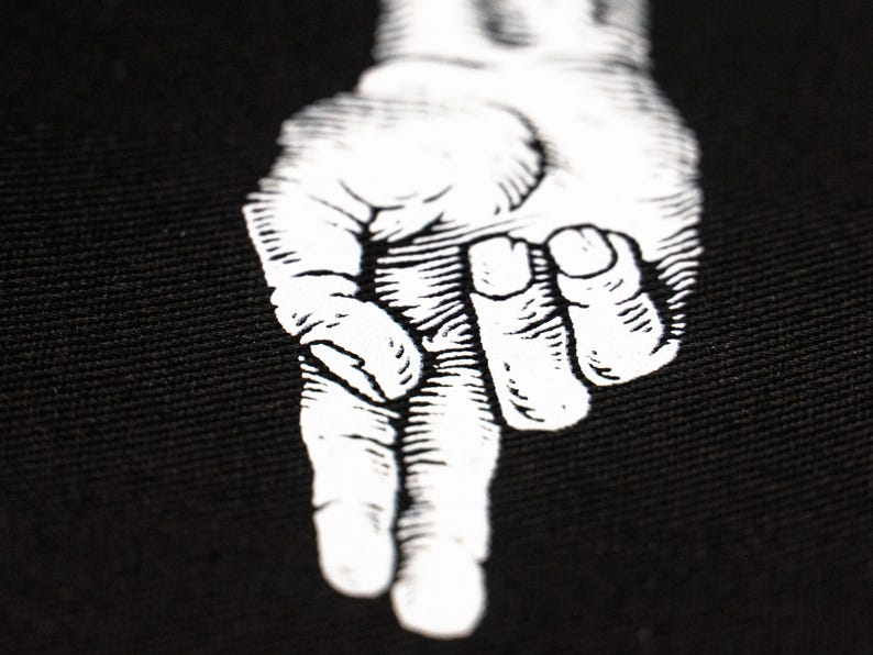 As Above so Below. Two Hands. Hermeticism. Screen Printed Black Cotton ...