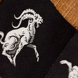 Two Male Horned Goats. Almighty Baphomet. Medieval Woodcut. Screen ...