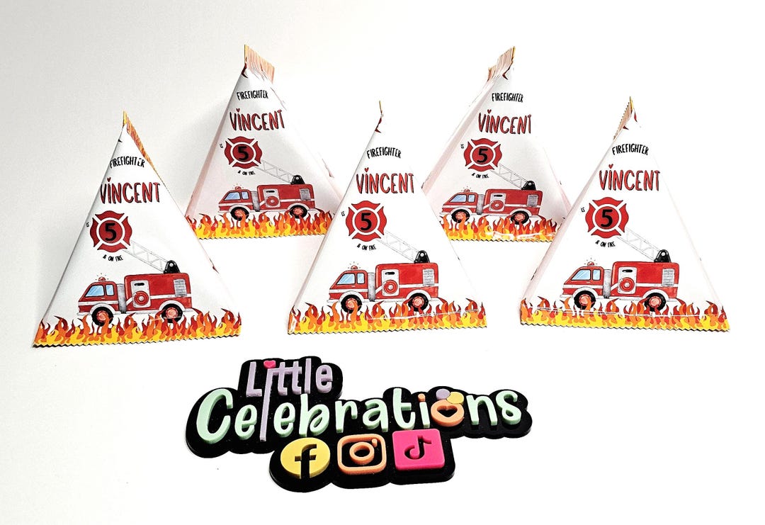 Custom Pyramid/triangle Wrap – Personalized Party Treat Wraps - Etsy