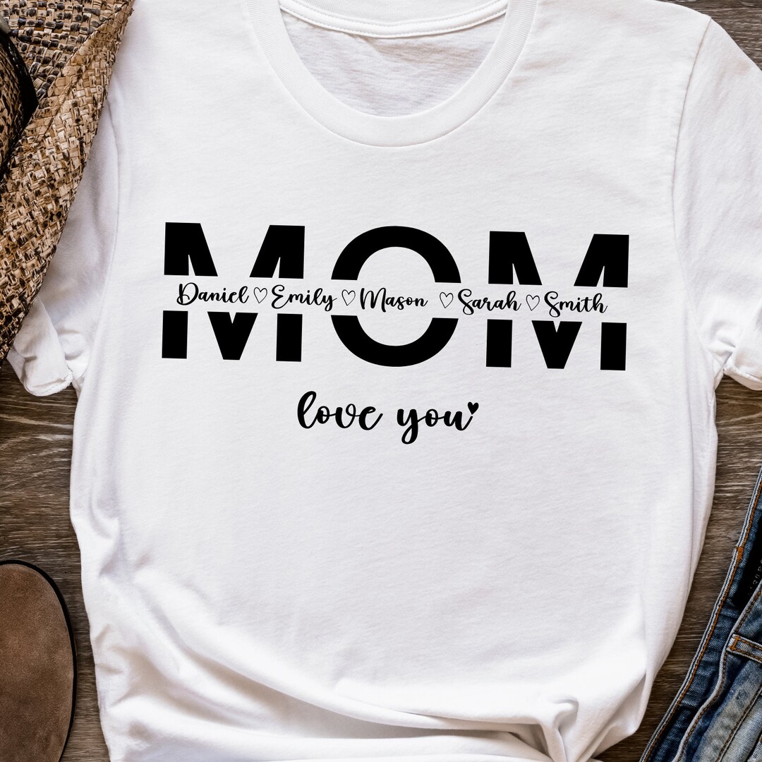 Personalized Mom SVG, Mother Svg, Custom Kids Name, Mother's Day SVG ...