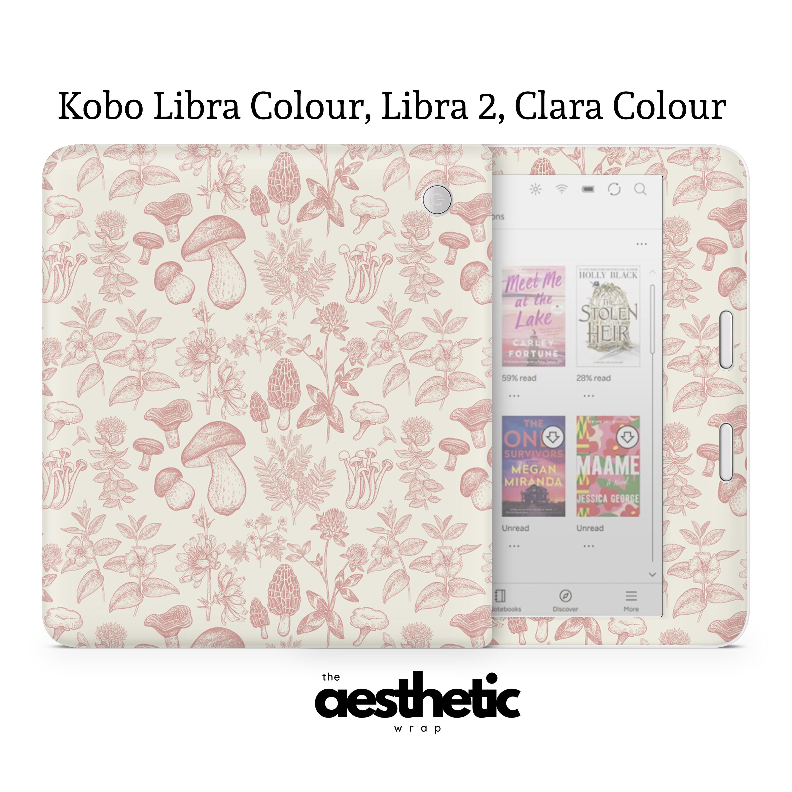 Vintage Mushroom Kobo Libra 2 Colour Decals Skin Vinyl WRAP Color ...