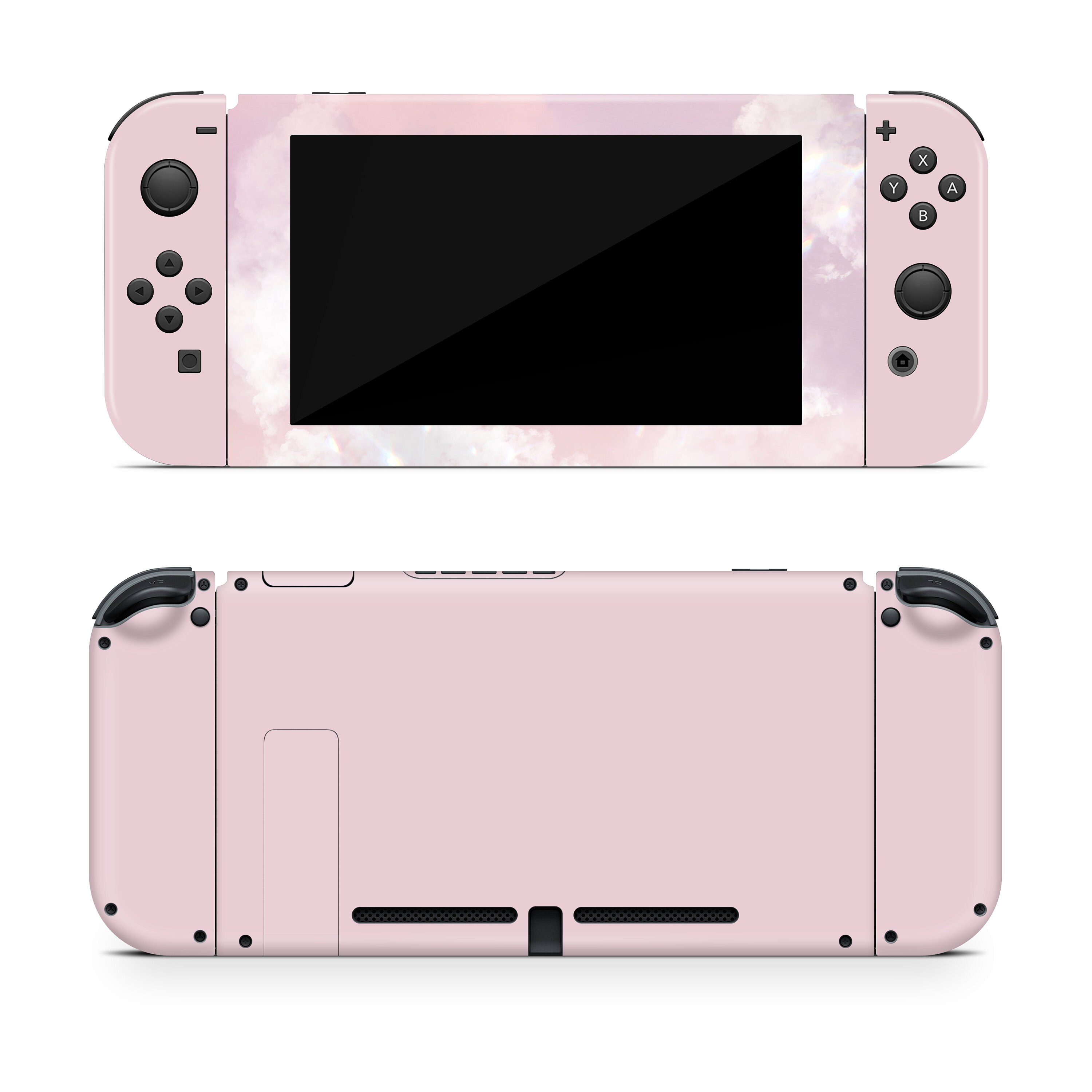 Dusty Pink Night Sky Nintendo Switch Skin Wrap for Console Dock Joycon ...
