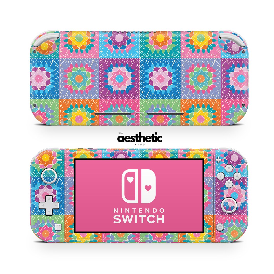Granny Square Crochet Nintendo Switch Lite Skin Wrap LT154 - Etsy