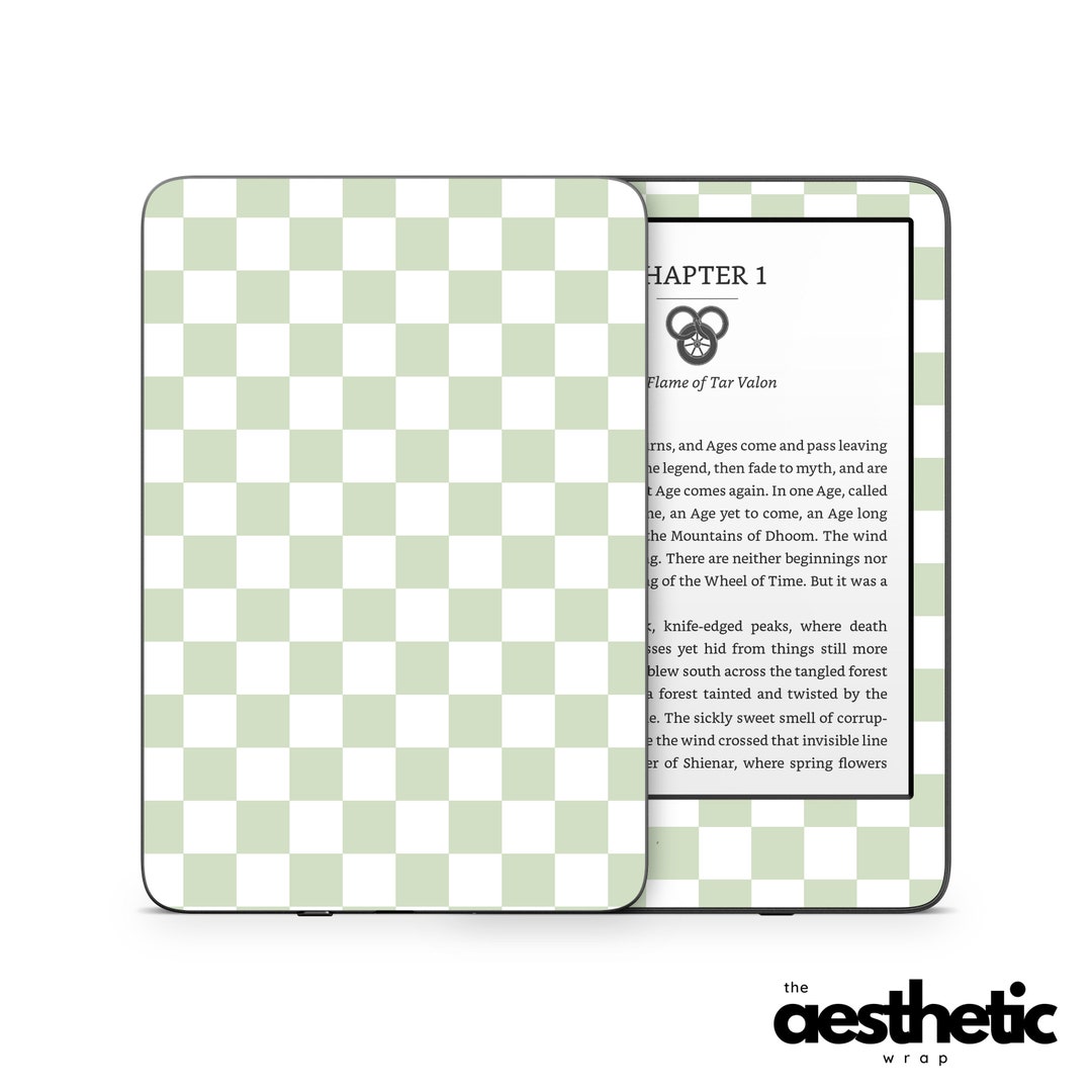 Matcha Checker Amazon KINDLE Decals Skin Vinyl WRAP Paperwhite, Oasis ...