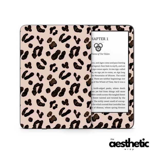 Leopard Print Kindle Decal Etsy