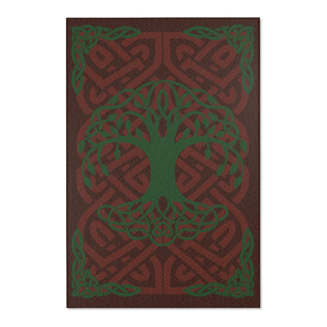 Celtic Knotwork Tree of Life Home Collection Rectangle Area Rugs ...