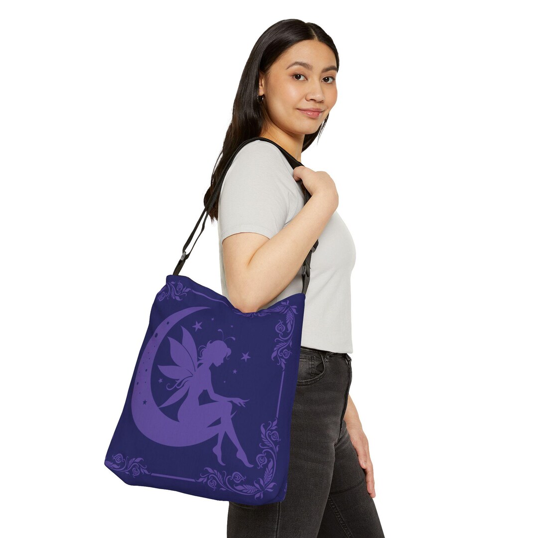 Coquette Moon Fairy Shoulder Bag, Adjustable Strap, Floral Frame - Etsy