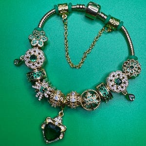 Wicked, Alphaba Inspired European/pandora Style Gold and Green Color ...