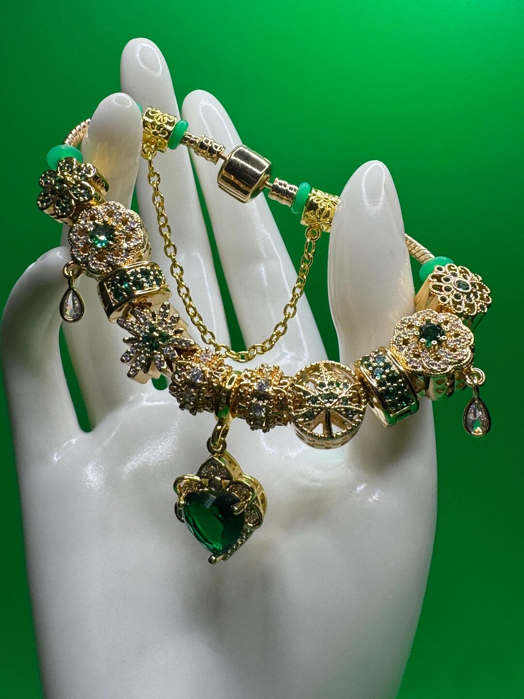 Wicked, Alphaba Inspired European/pandora Style Gold and Green Color ...