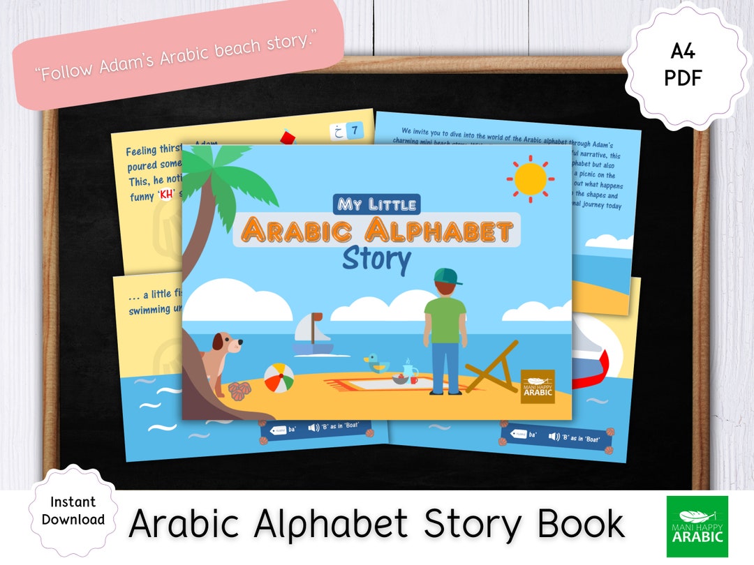 Arabic Alphabet Story Ebook Learn Arabic Letters With Visual Learning ...