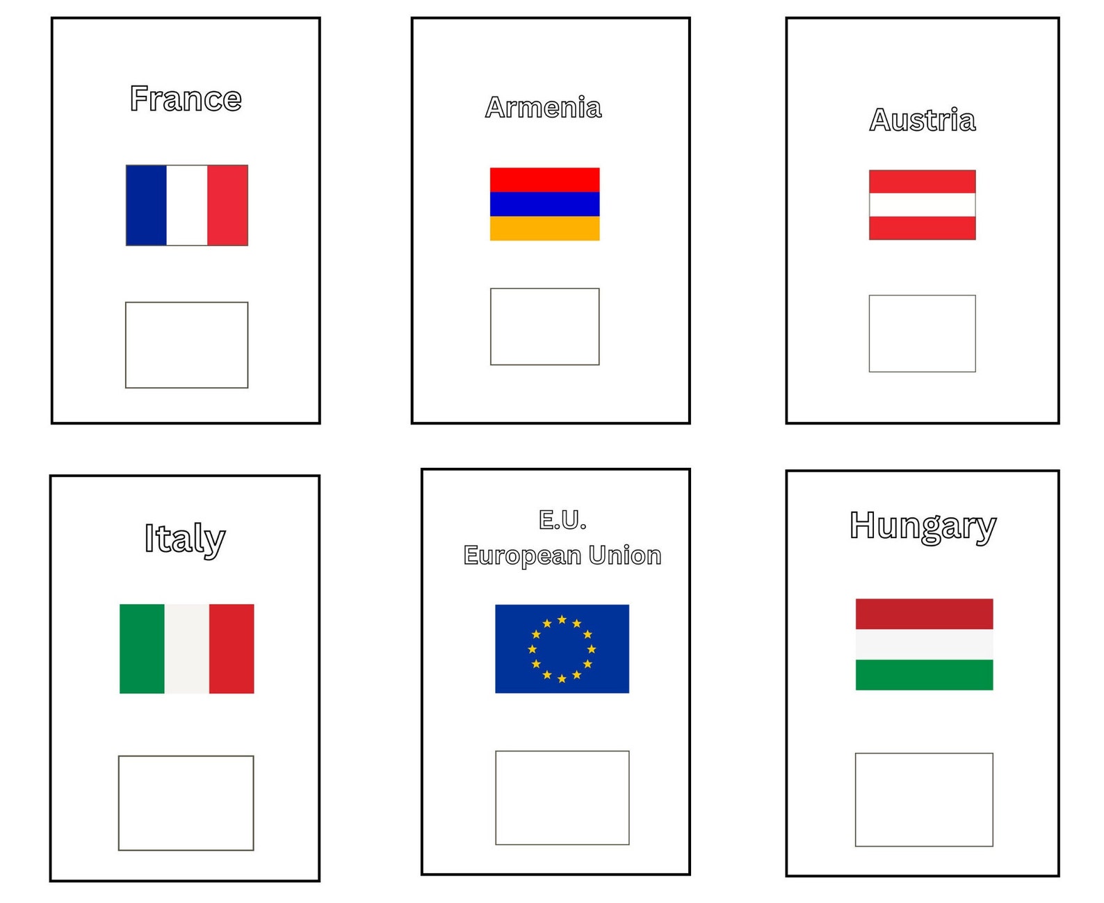 Flags of Europe, Learn and Draw Activity, Learn and Color Flags ...