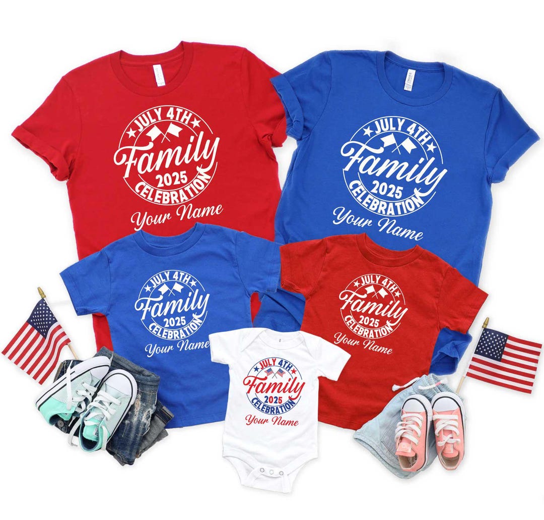 Personalized 4th of July Matching Family Crew 2026 Shirts,custom Family ...
