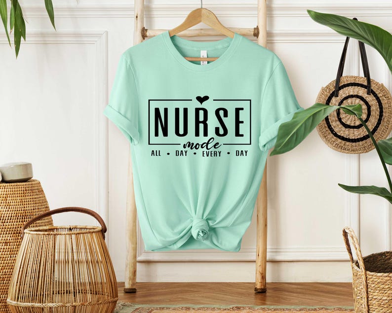 Nurse Mode Shirt, Nurse Tee, Nurse Mode All Day Every Day Shirt, Gift ...