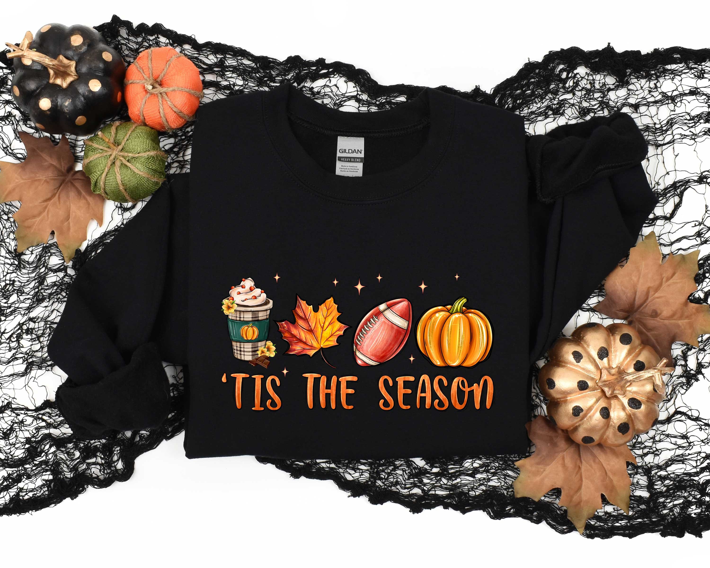 Tis Season, Coffee Lover Shirt, Fall Tshirt, Pumpkin and Football ...