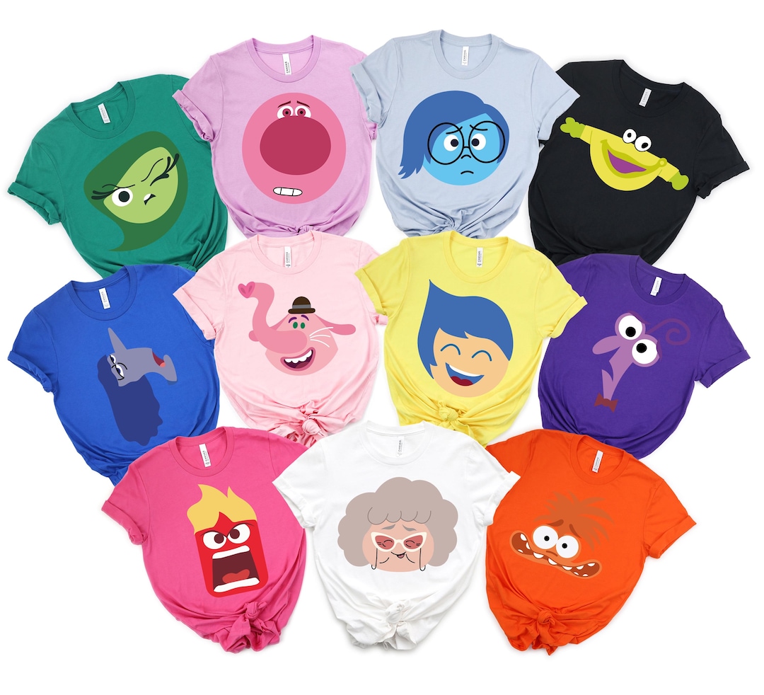 Inside Out Matching Shirts, Inside Out Characters T-shirts, Inside Out ...