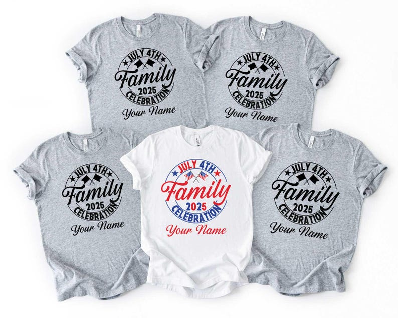Personalized 4th of July Matching Family Crew 2026 Shirts,custom Family ...
