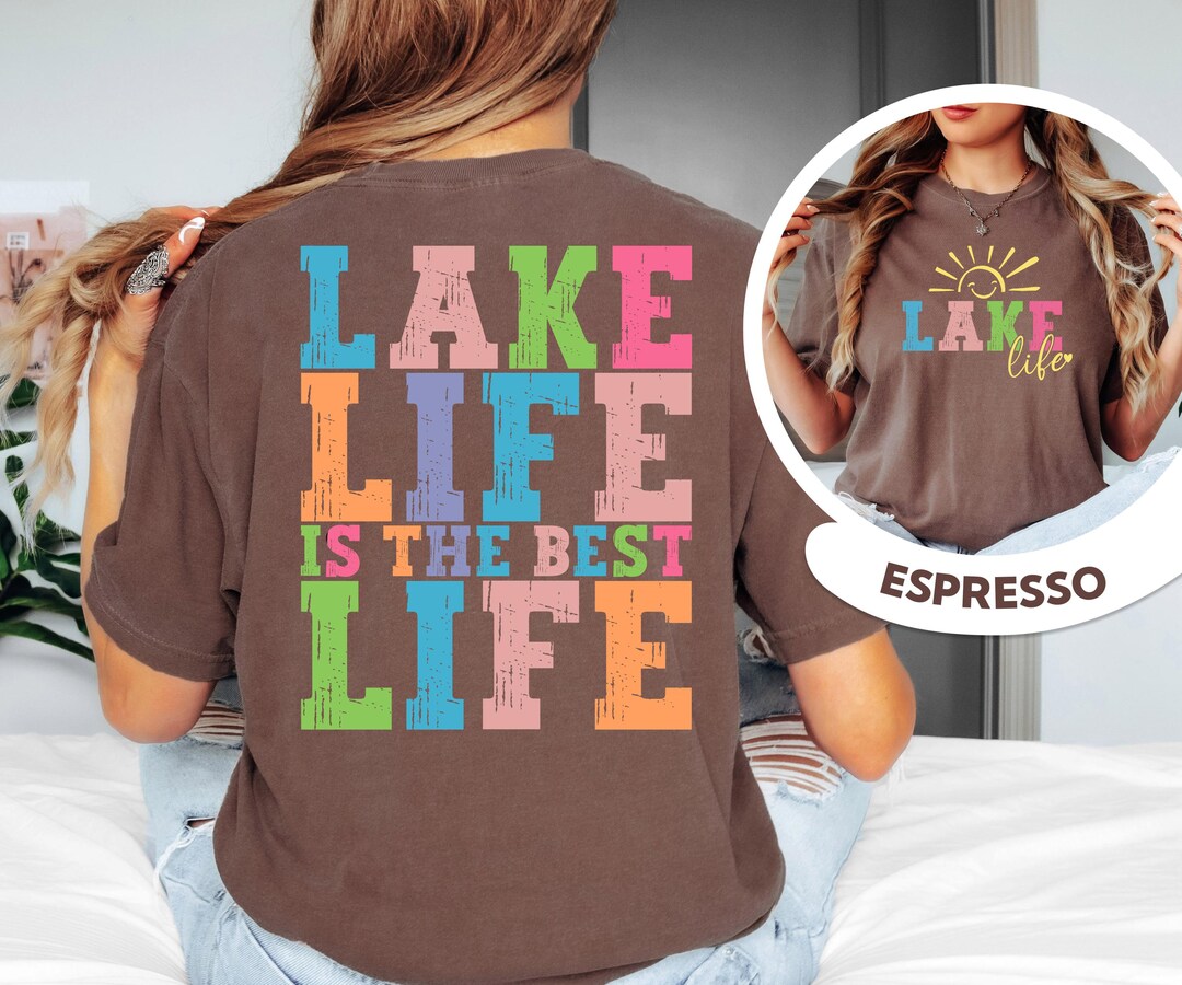 Comfort Colors® Lake Life Shirt, Lake Vibes T-shirt, Summer Vacation ...