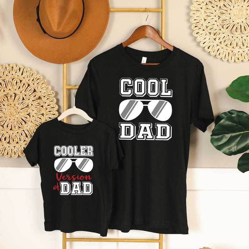 Cool Dad Tshirt, Cooler of Version Dad Shirt, Dad and Kid Matching ...