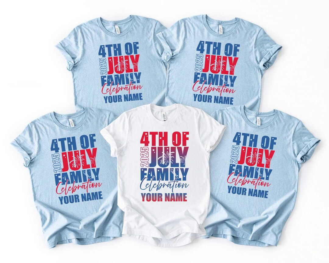 Personalized Family Crew 2025 Matching Shirts,4th of July Family Crew T ...