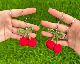 Two Key Chains Cherry Eyes Key Chains Eyeball Keychains - Etsy