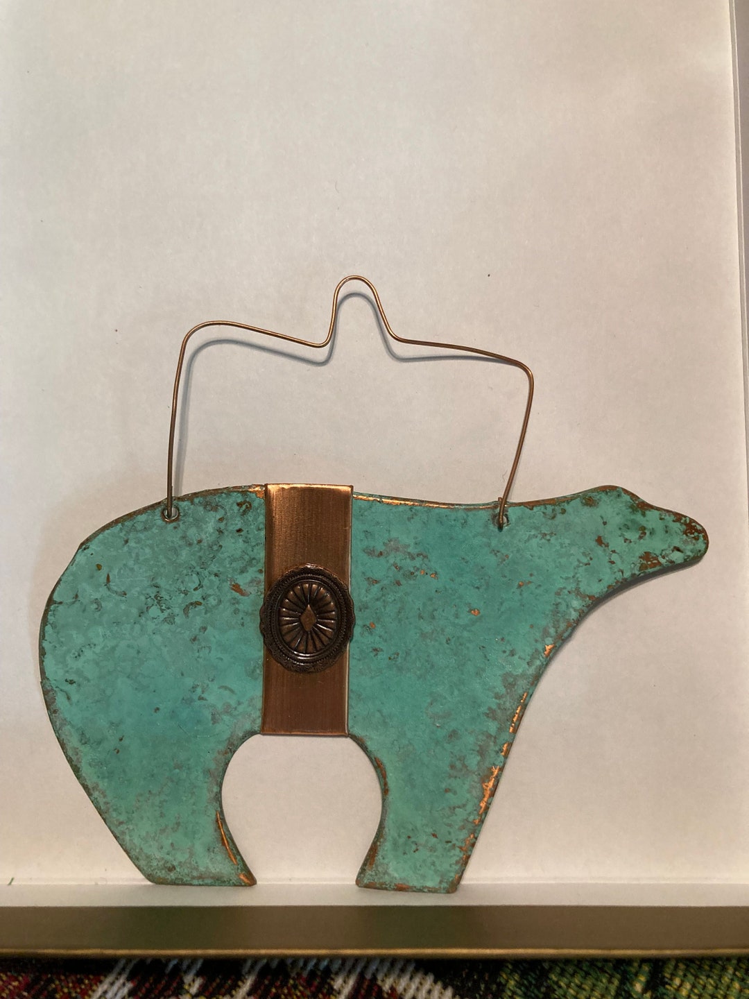 Copper Hand Made Bear Ornaments - Etsy