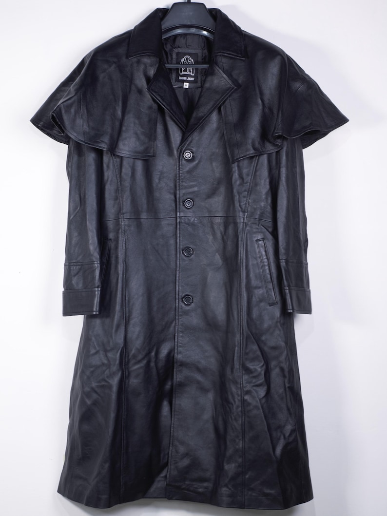 Bloodborne Hunter Cosplay Leather Coat, Distressed Long Trench Coat ...