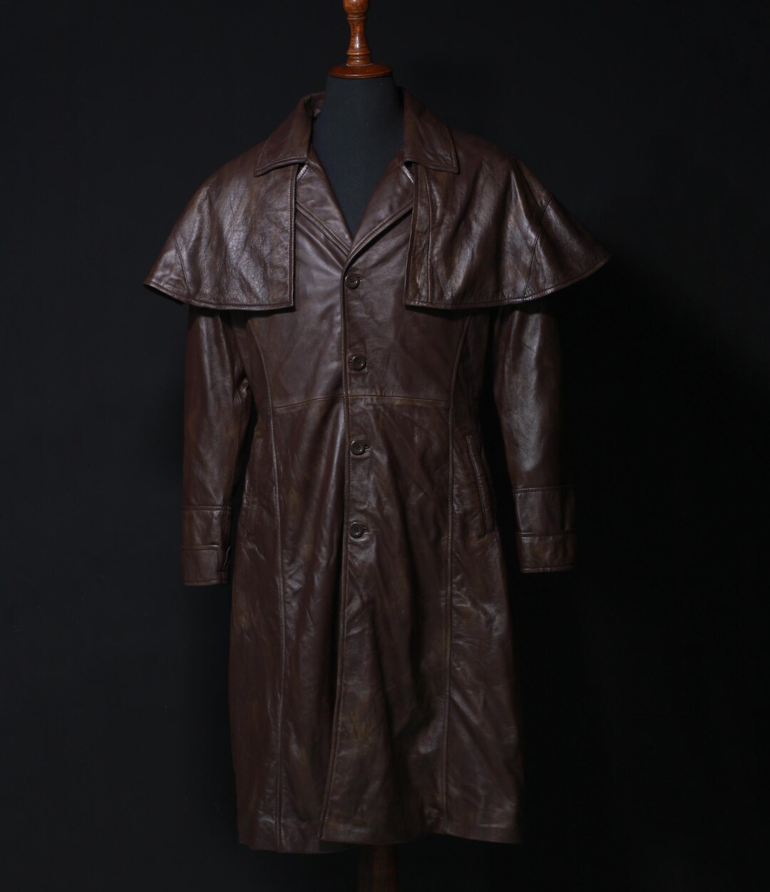 Bloodborne Hunter Cosplay Leather Coat, Distressed Long Trench Coat ...