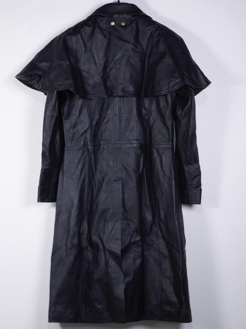 Bloodborne Hunter Cosplay Leather Coat, Distressed Long Trench Coat ...