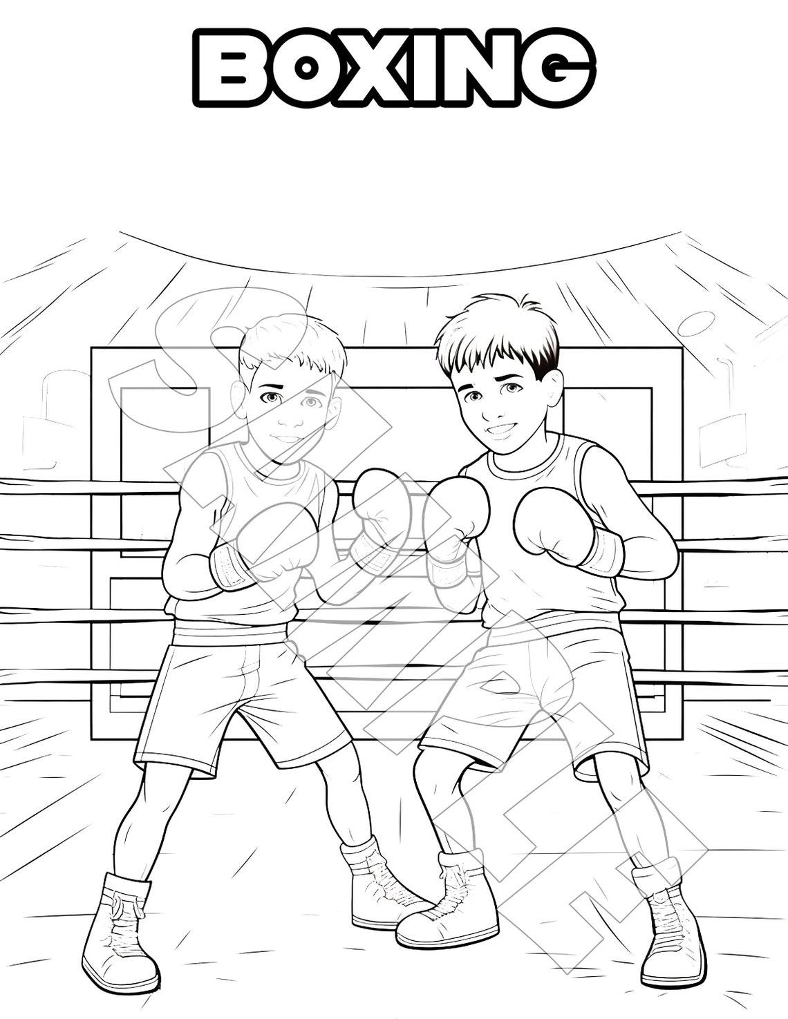 A Sports Coloring Adventure. - Etsy