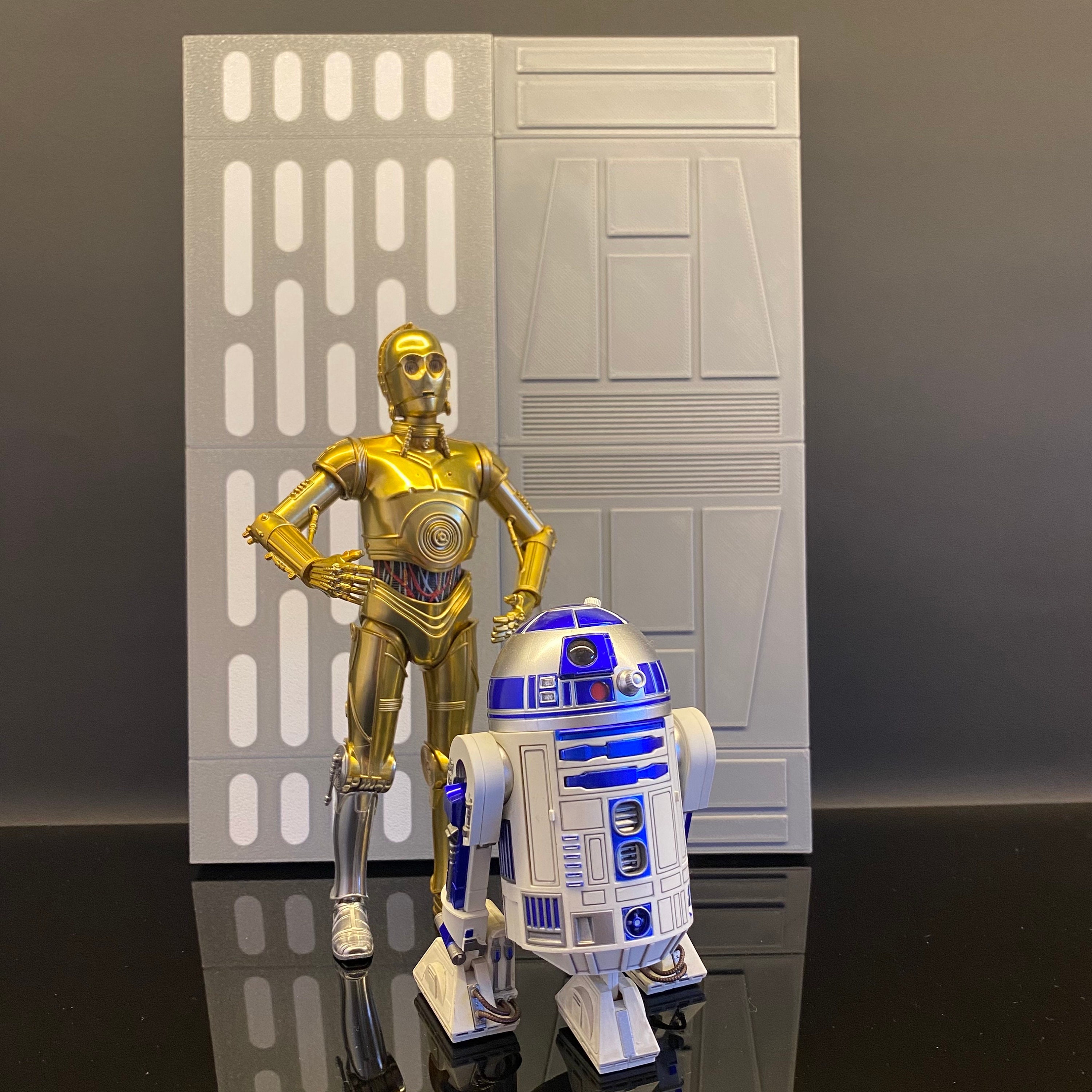 1:12 Scale Action Figure Diorama str Wars Wall Pieces - Etsy