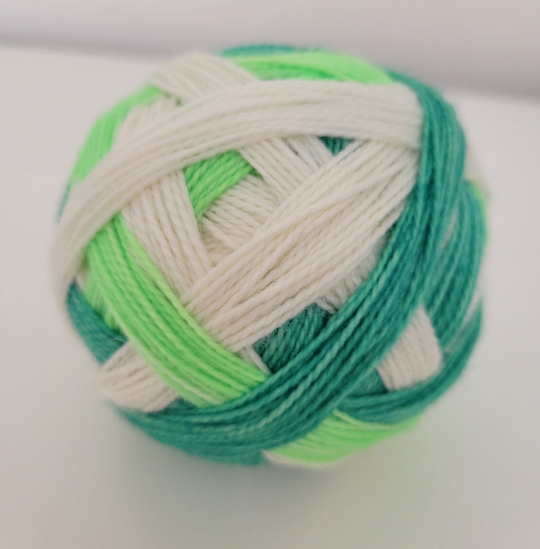 Self-striping Sock Yarn - Lucky Shamrock - Hand-dyed to Order - Etsy