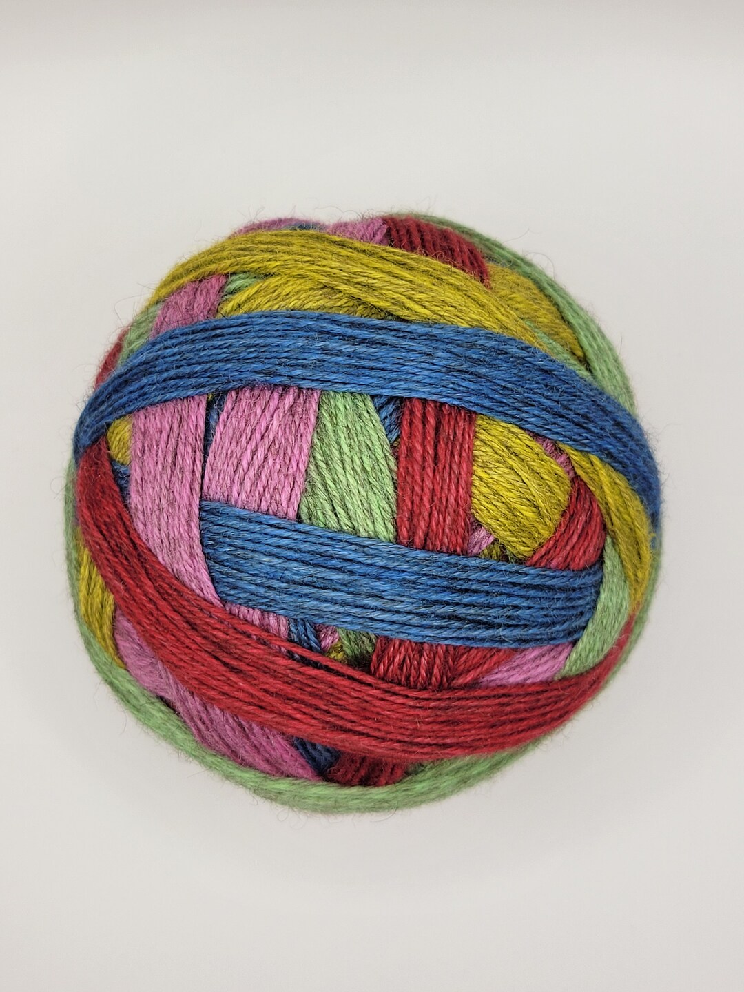 Self-striping Yak Fiber Blend Sock Yarn - "murphy" - Hand-dyed to Order ...