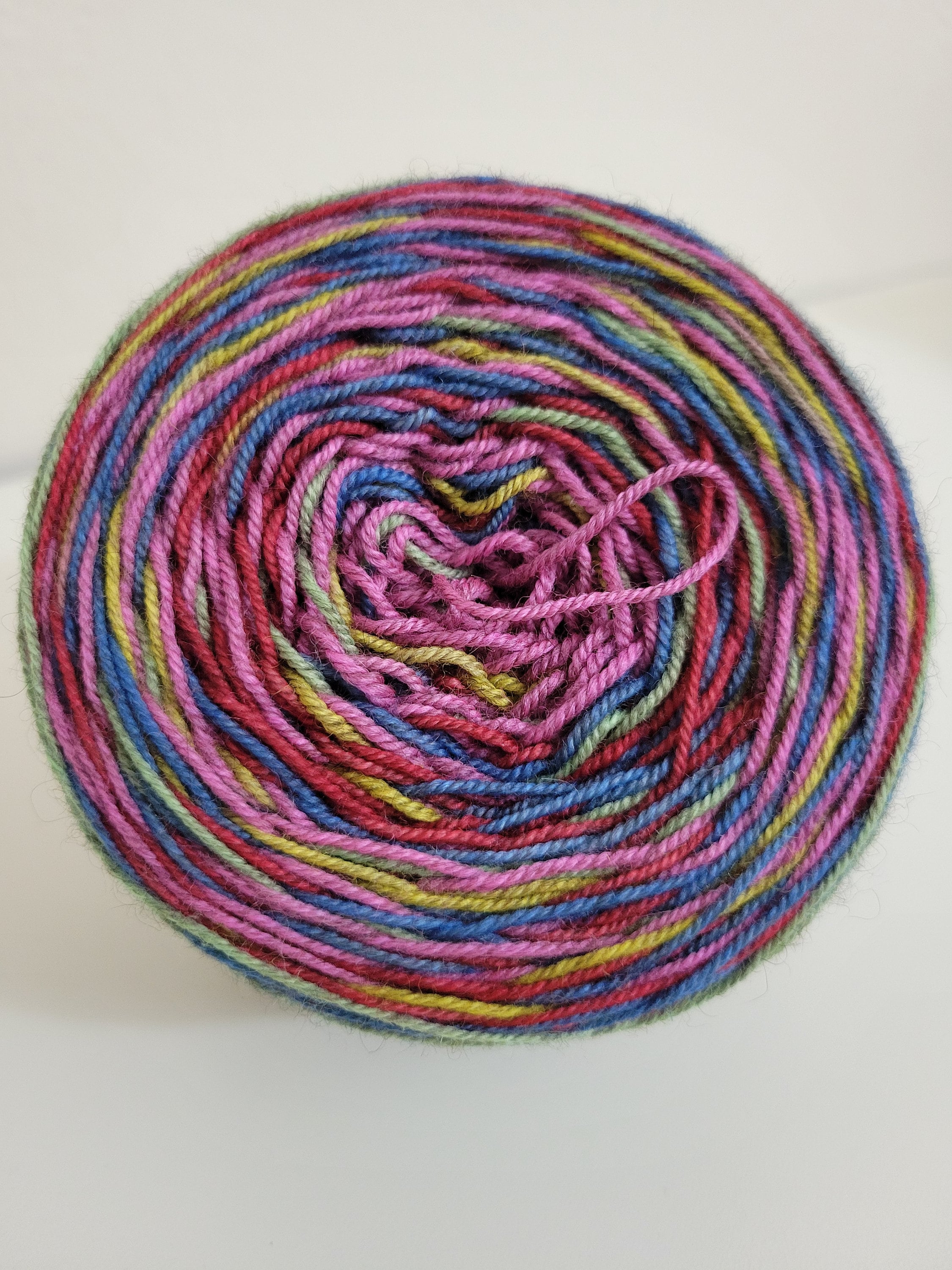 Self-striping Yak Fiber Blend Sock Yarn murphy Hand-dyed to Order - Etsy