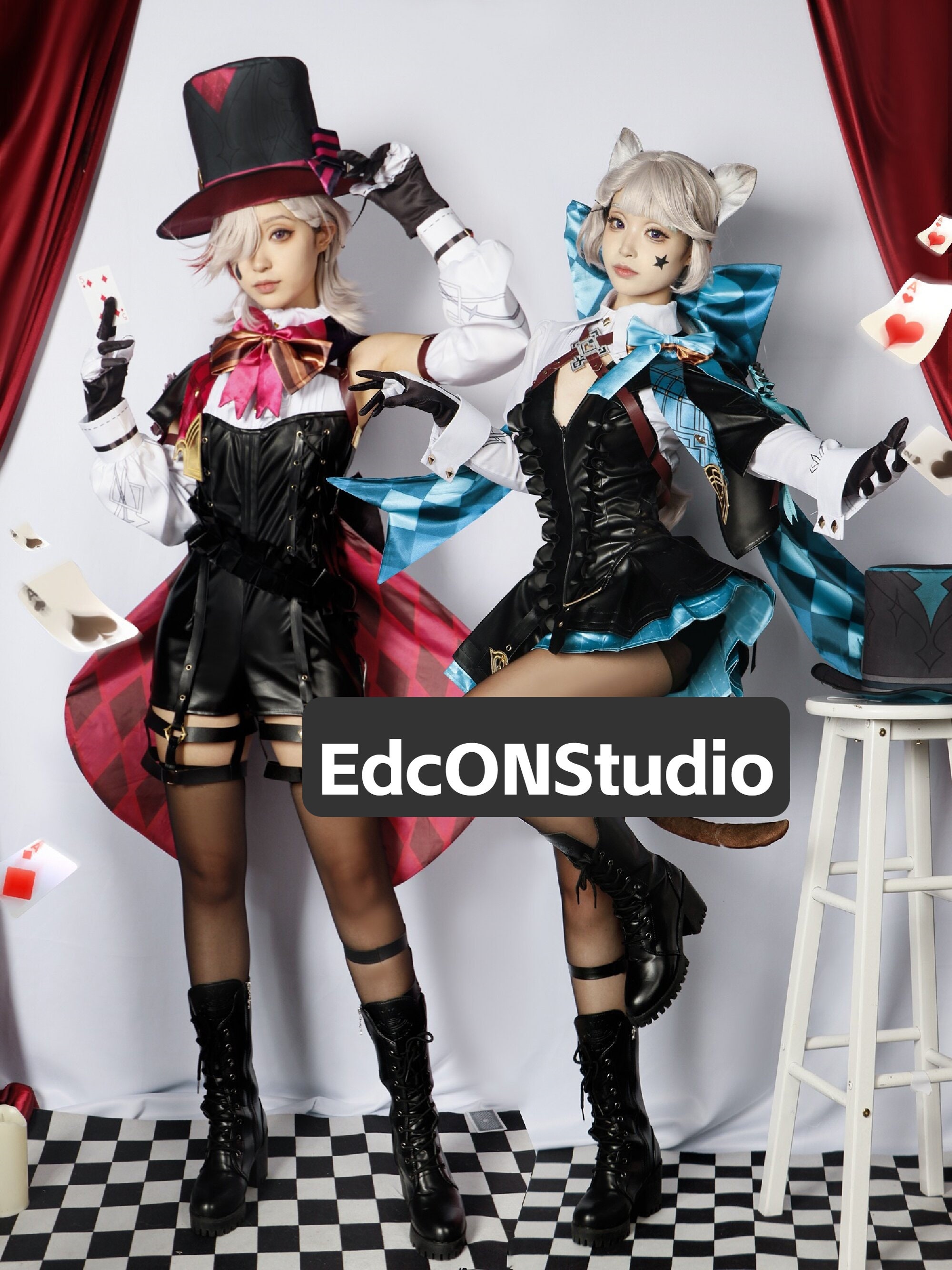 Genshin Impact Lyney Lynette Cosplay Costume Halloween - Etsy