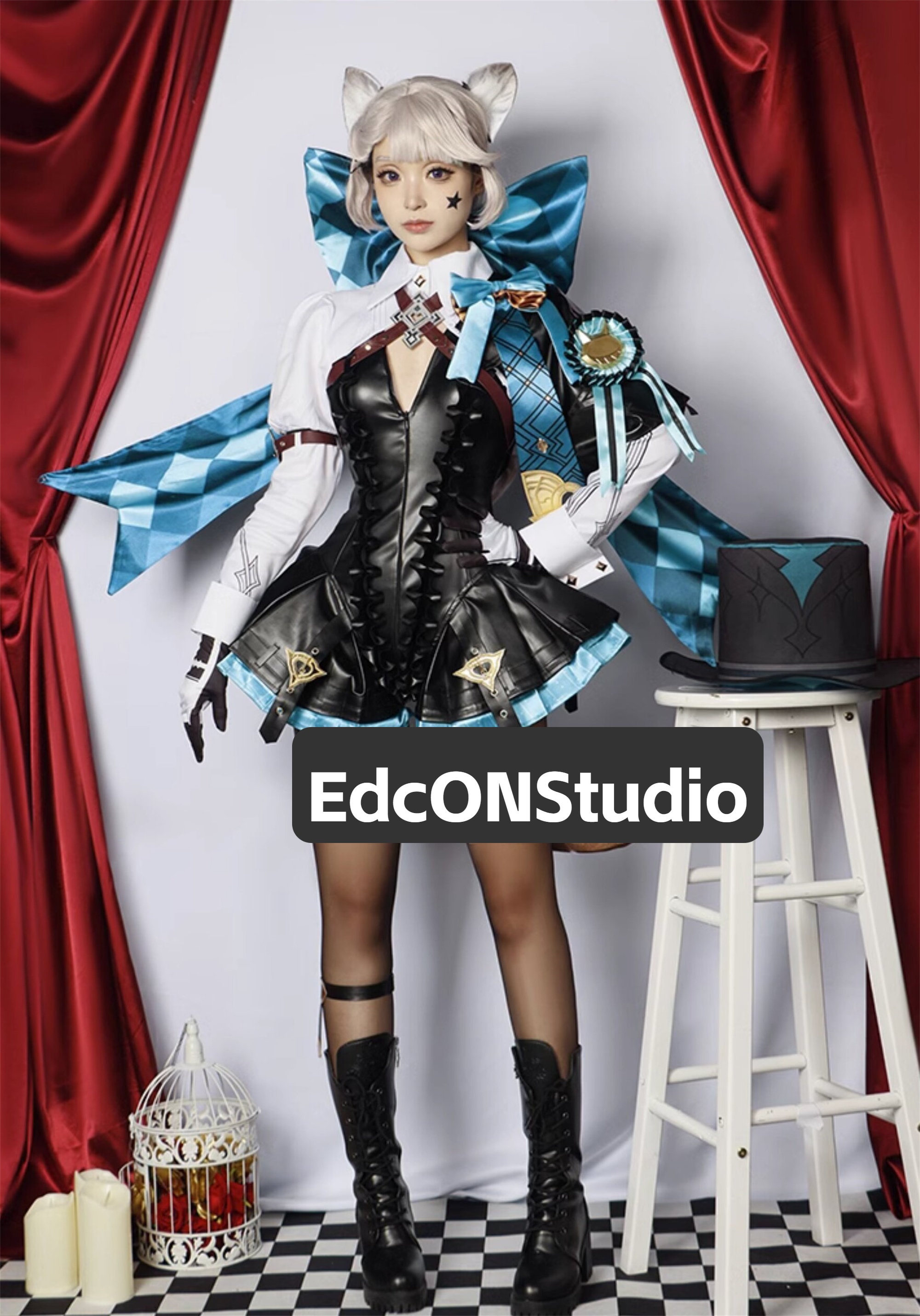 Genshin Impact Lyney Lynette Cosplay Costume Halloween - Etsy