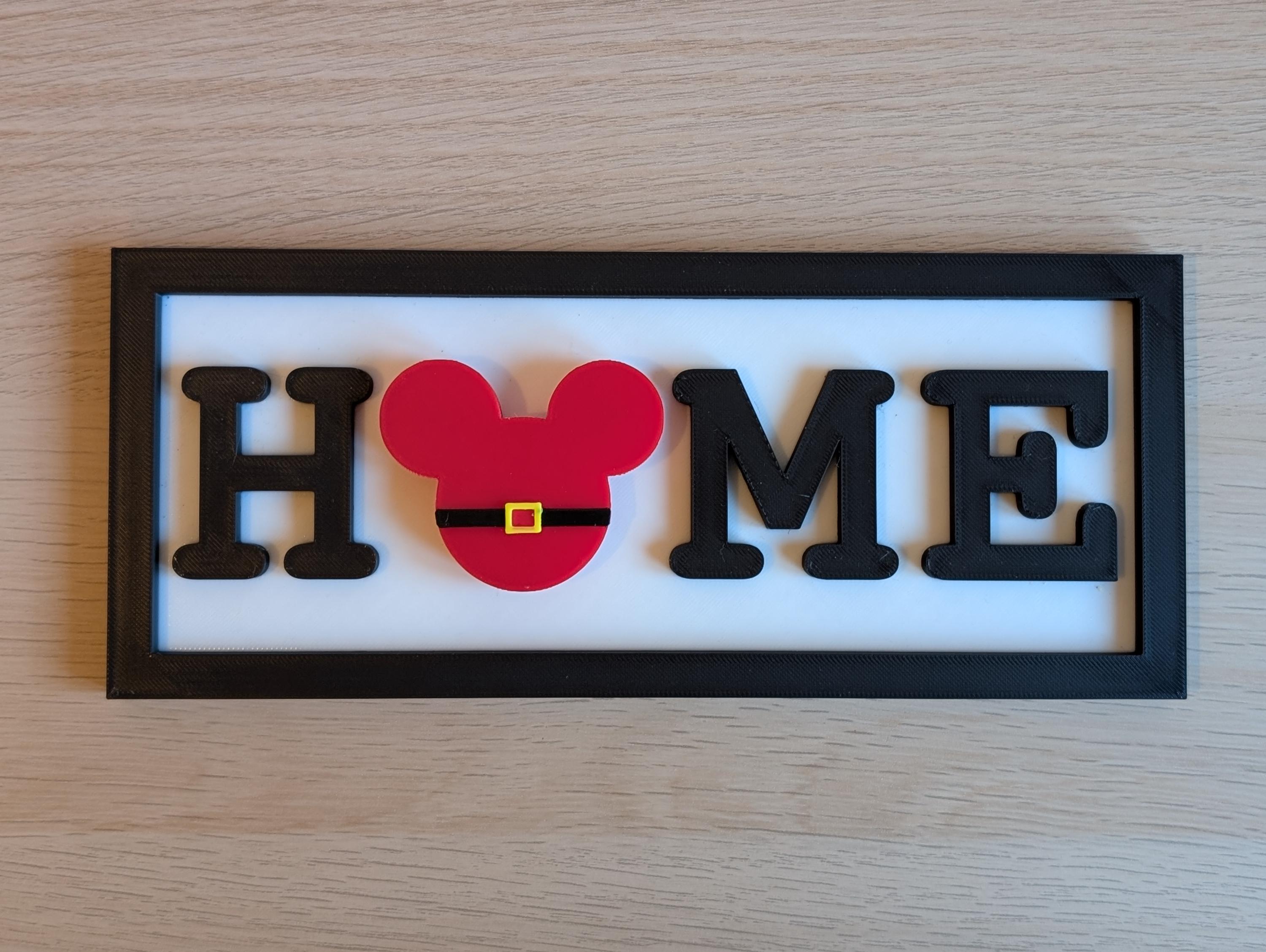 Mickey Home Sign - Etsy